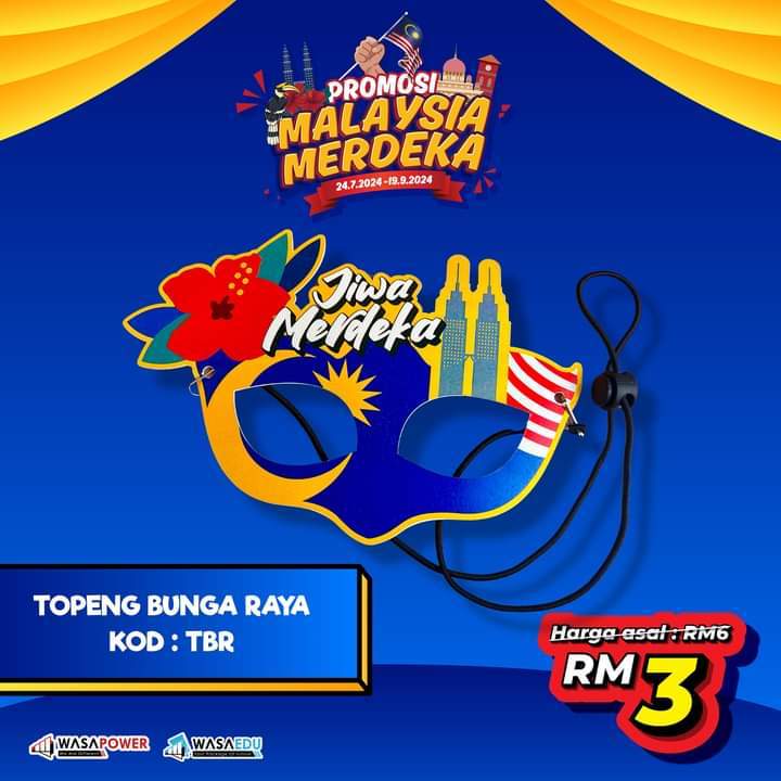 Aksesori Merdeka Topeng Mata Tahan Lasak Tanjak Topeng Mata Tie Mask ...