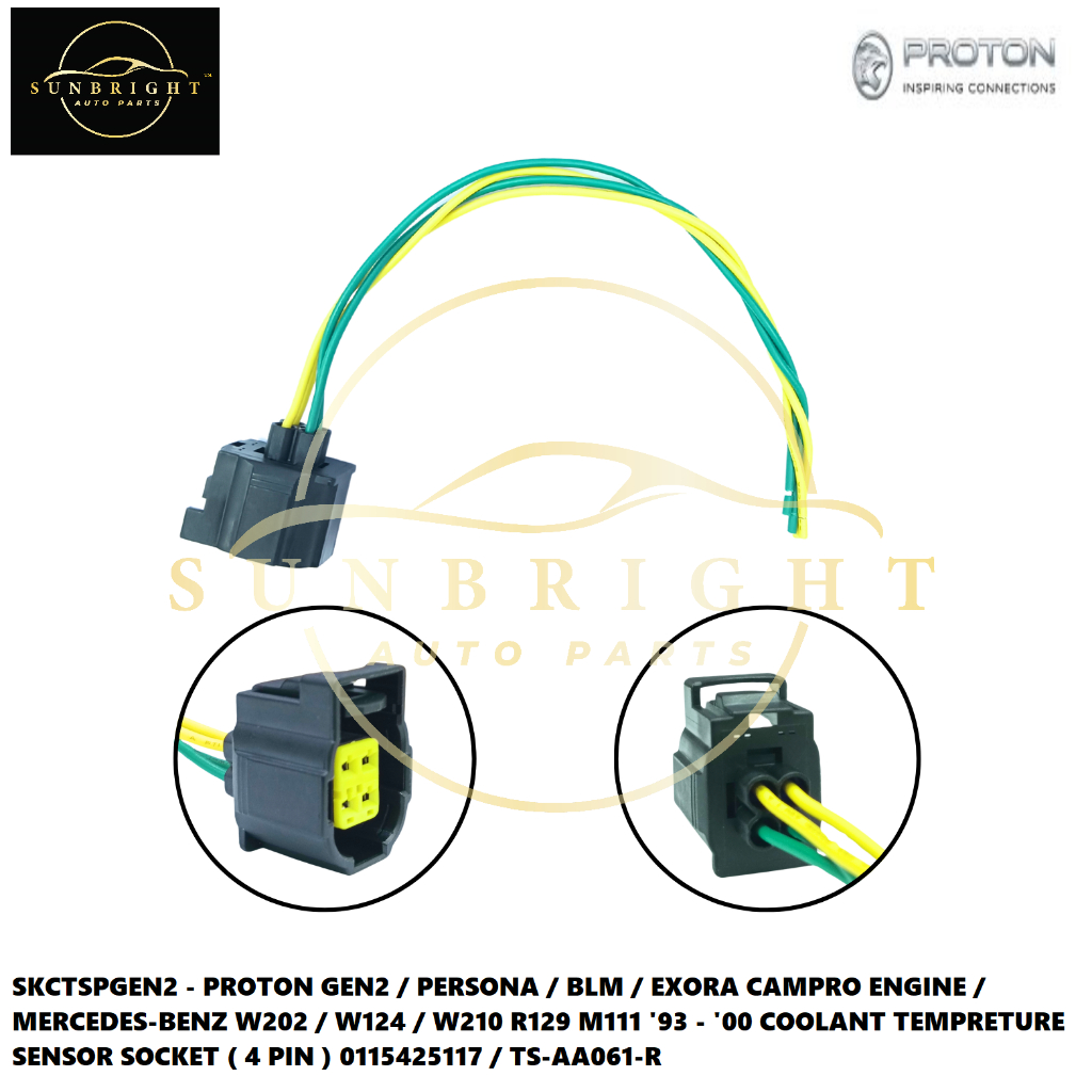 PROTON CAMPRO ENGINE / MERCEDES-BENZ COOLANT TEMPRETURE SENSOR SOCKET ...