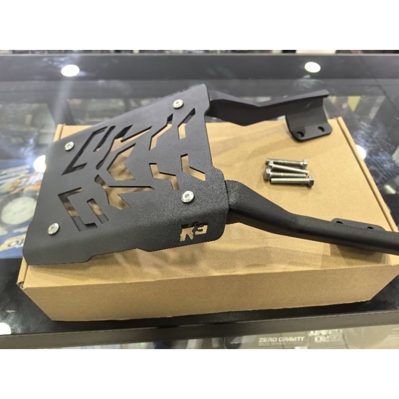 HONDA RS150 RSX150 K3 REAR TOP BOX RACK WITH IRON BASE PLATE (UNIVERSAL ...