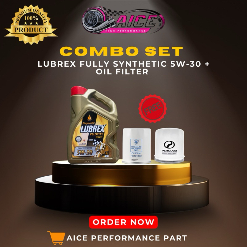 ENGINE OIL LUBREX 5W-30 FULLY SYNTHETIC ( 4L ) | Shopee Malaysia