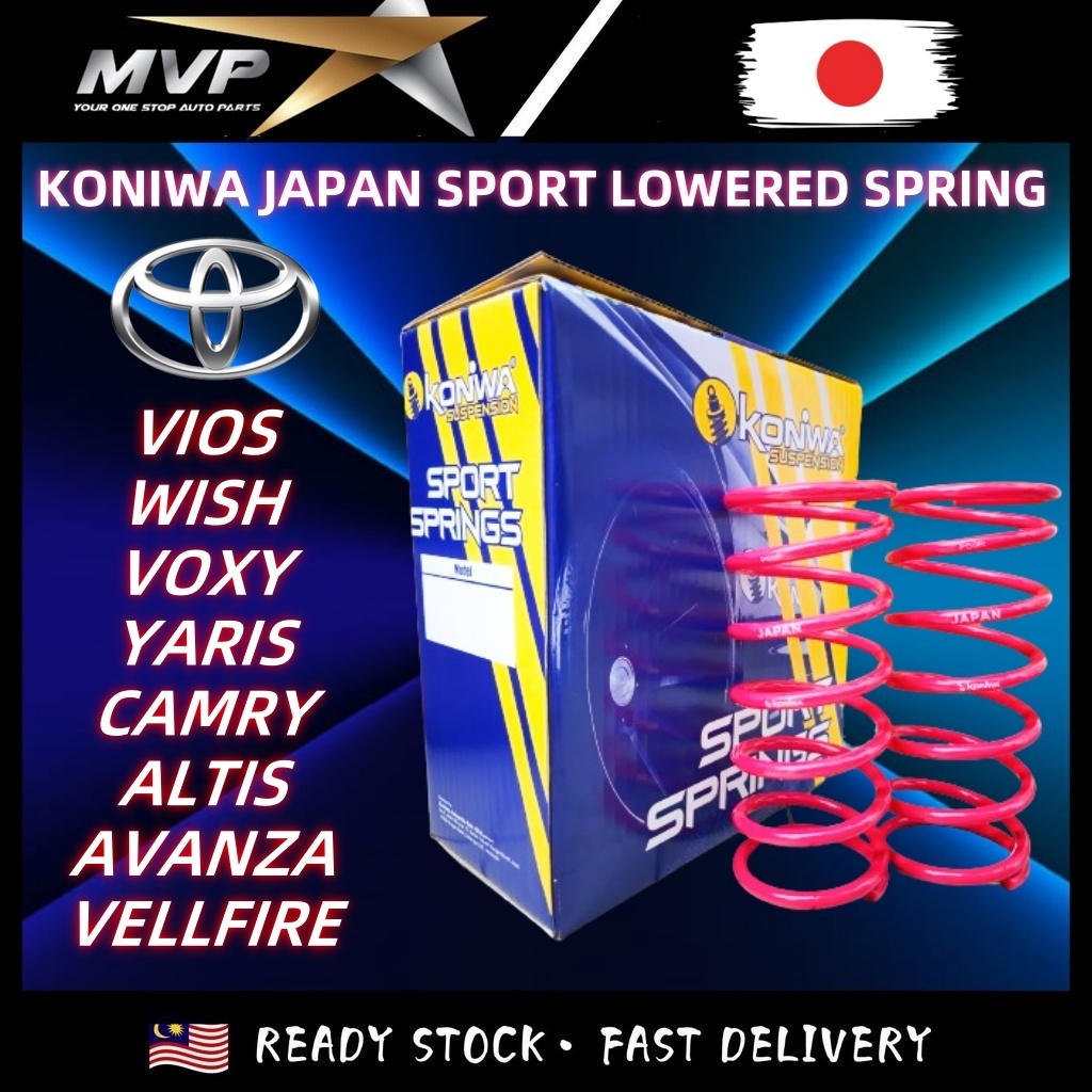 Koniwa Sport Spring Lowered Spring Japan Toyota Vios Yaris Altis Camry ...