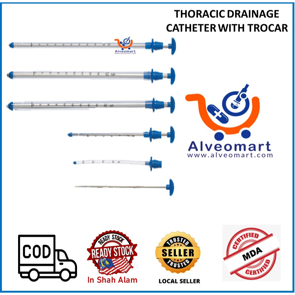 THORACIC DRAINAGE CATHETER WITH TROCAR | Shopee Malaysia