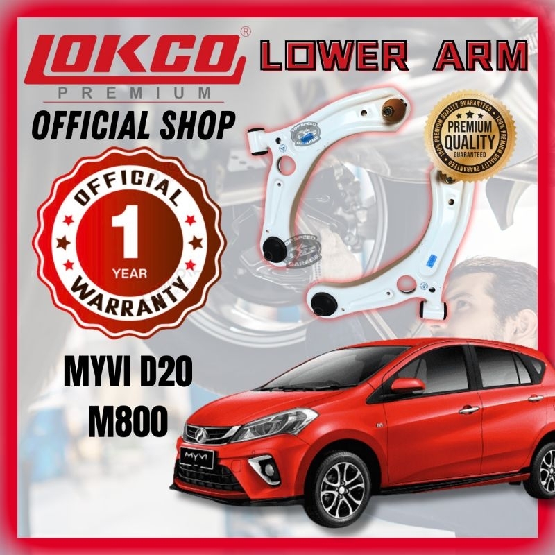 LOKCO Premium Heavy Duty PERODUA MYVI D20 M800 3GEN Lower Arm Front ...