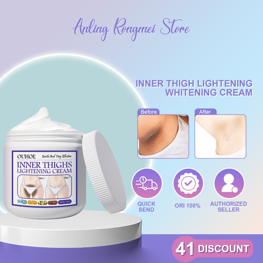 OUHOE【Genuine】Inner Thigh Lightening Whitening Cream 60g Remove Melanin ...