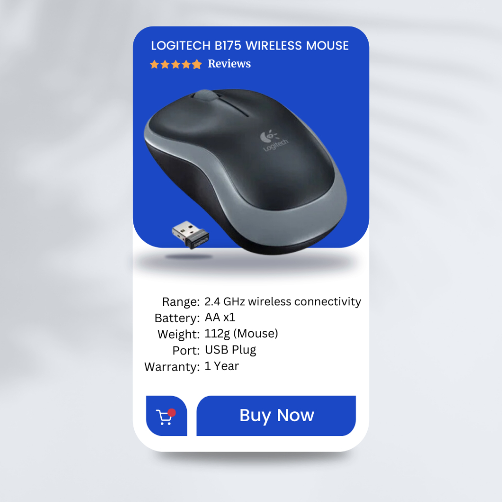Logitech B175 Wireless Mouse | Shopee Malaysia