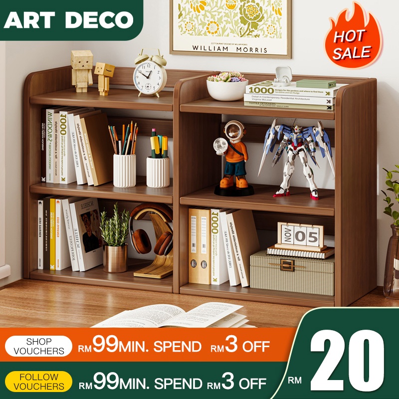 Book Rack Desk Organizer Desktop Rack Storage Rack Wooden Bookshelf ...