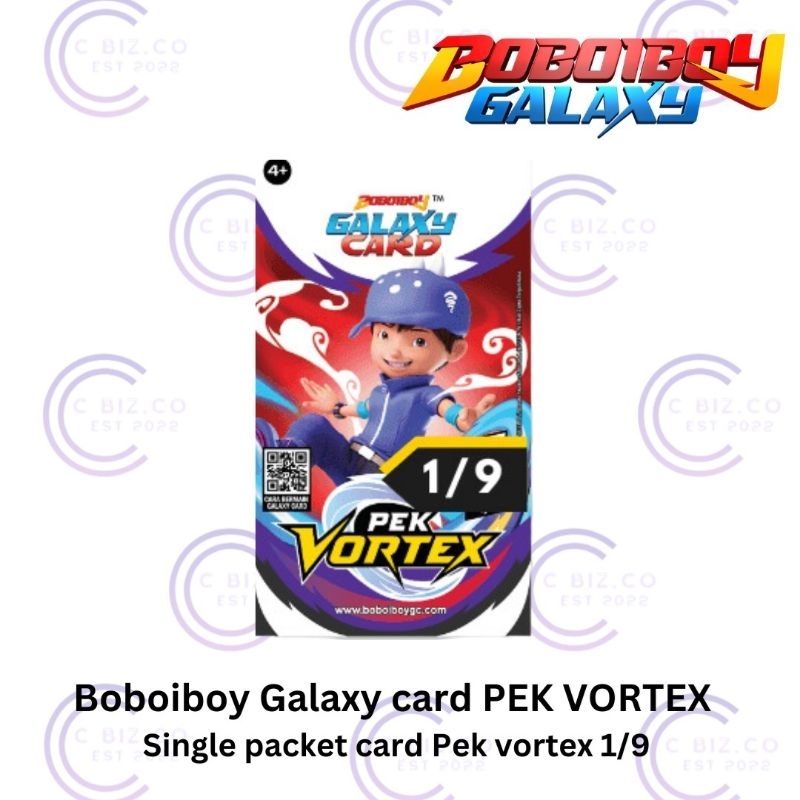 BOBOIBOY Galaxy Card : Pek Vortex 1/9 Single packet | Shopee Malaysia