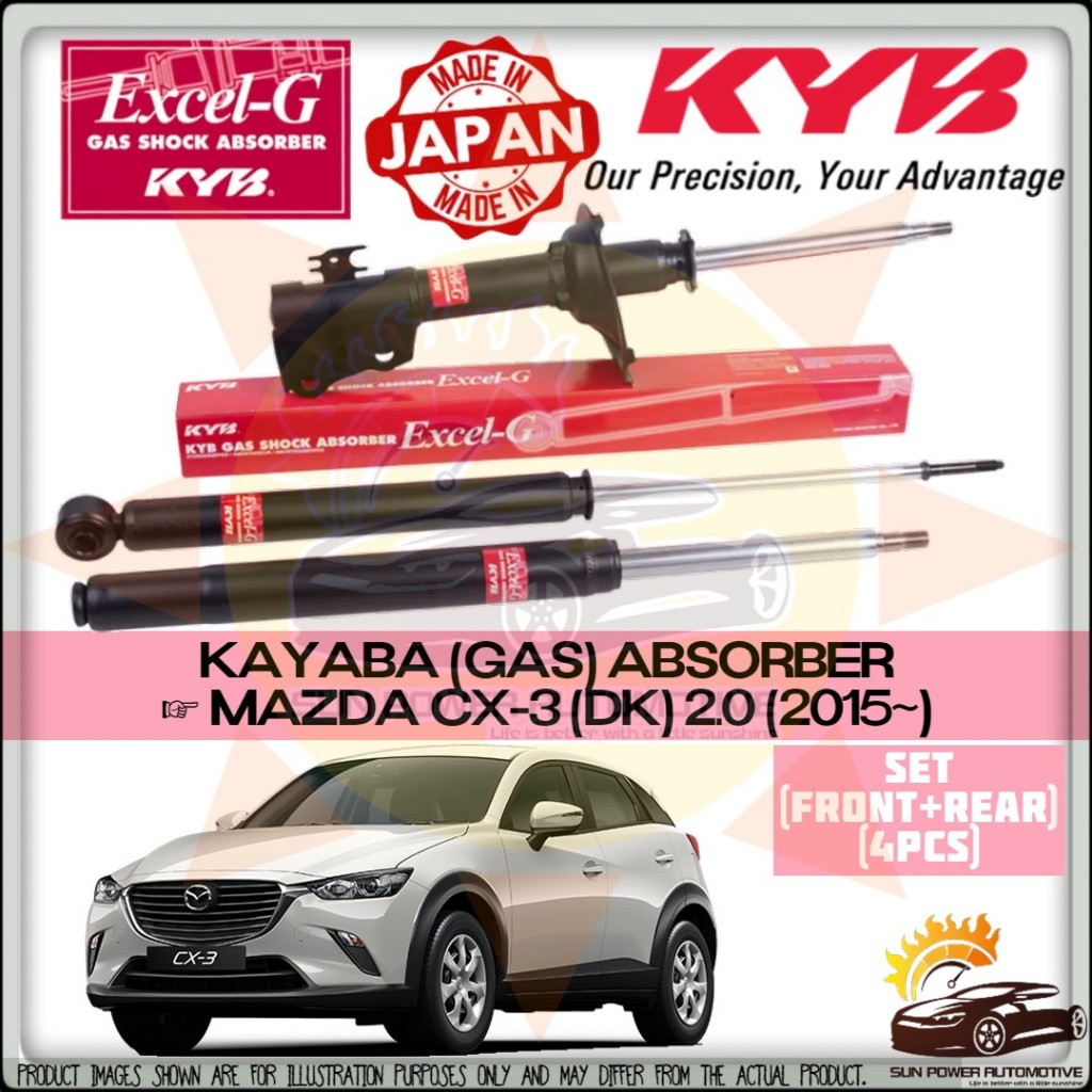 KAYABA KYB JAPAN EXCEL G Mazda CX-3 CX3 DK Skyactive 2.0 Gas Shock ...