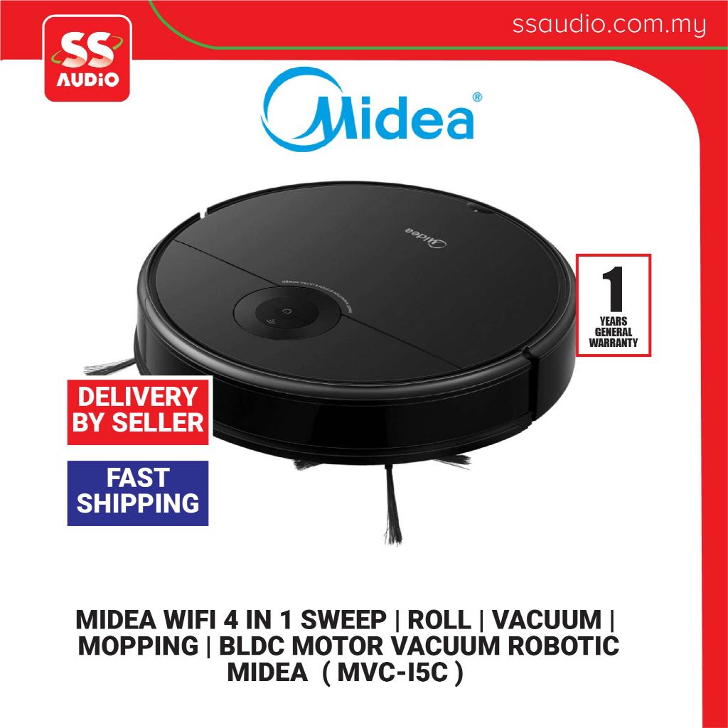 MIDEA MVC-I5C WIFI 4 IN 1 SWEEP | ROLL | VACUUM | MOPPING | BLDC MOTOR ...