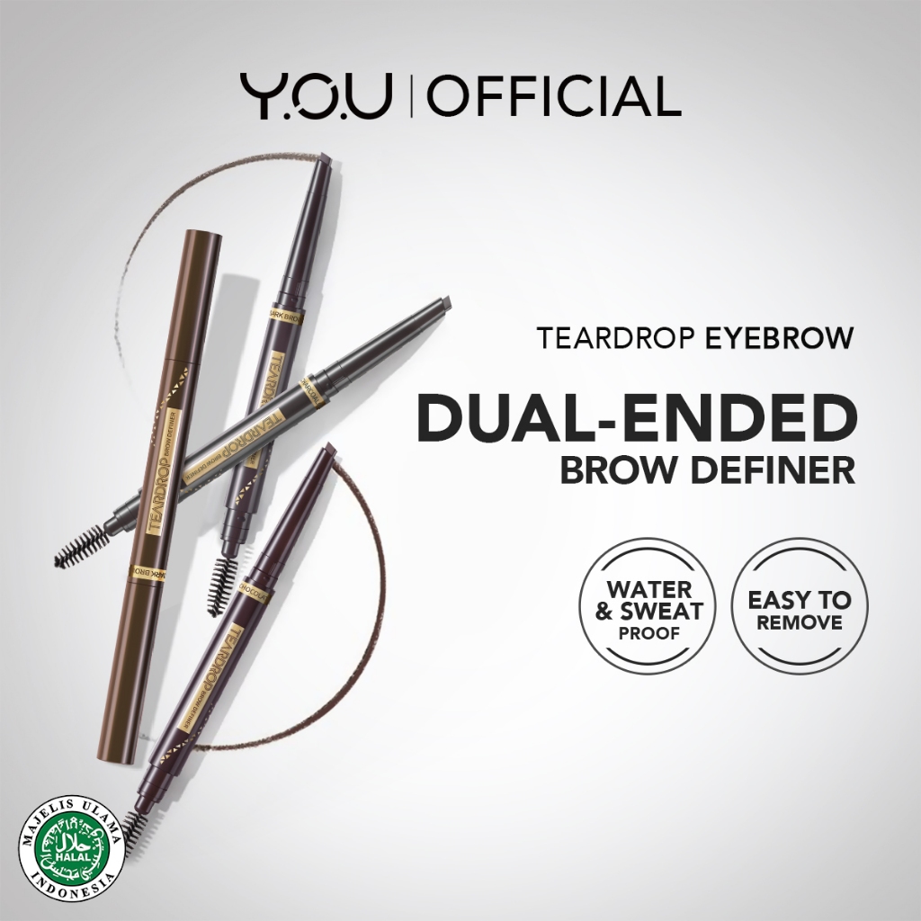 YOU Teardrop Brow Series Definer (0.25g) Pen Kening | Shopee Malaysia