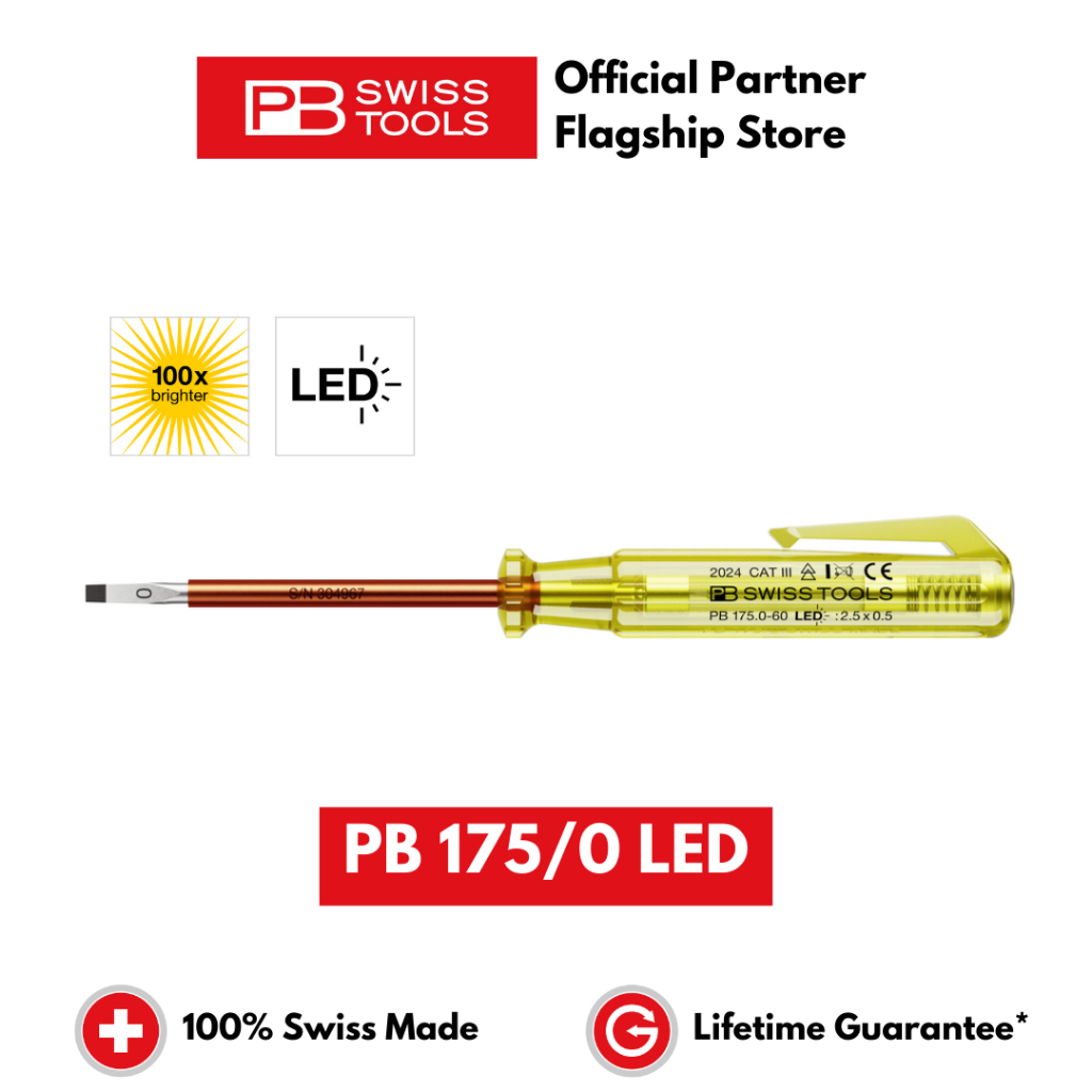 LED Phase Tester PB Swiss Tools Battery-free Test Pen 100 – 250 VAC PB ...