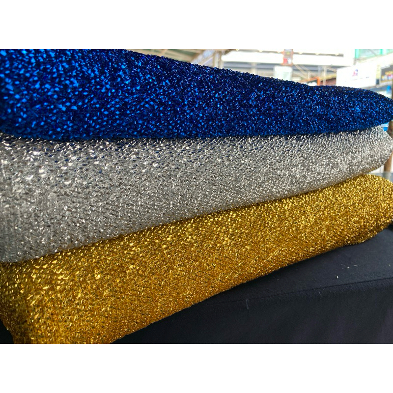 Kain Glitter Fabric Kain Kilat Bulu Alas Meja Backdrop bidang 60 ...