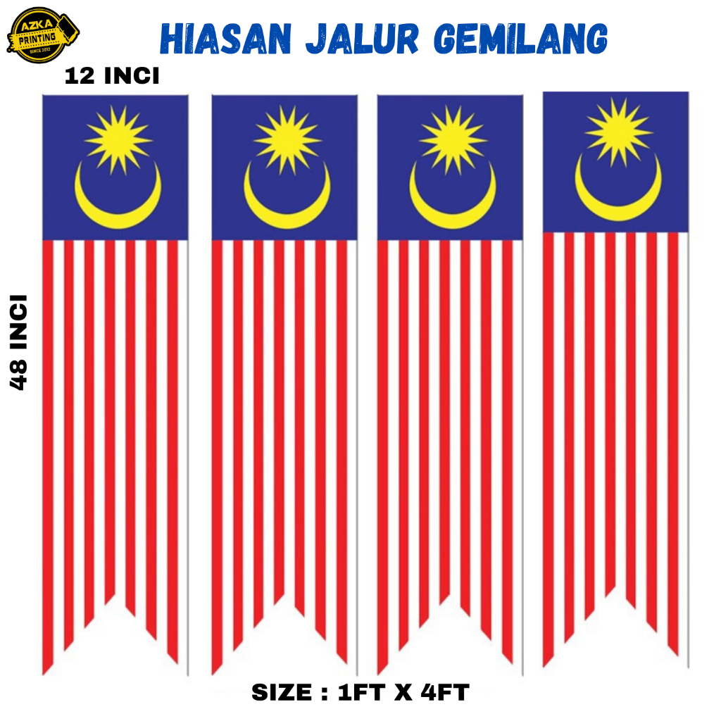 HIASAN BENDERA MERDEKA | HIASAN DINDING HARI MERDEKA | BENDERA MALAYSIA ...