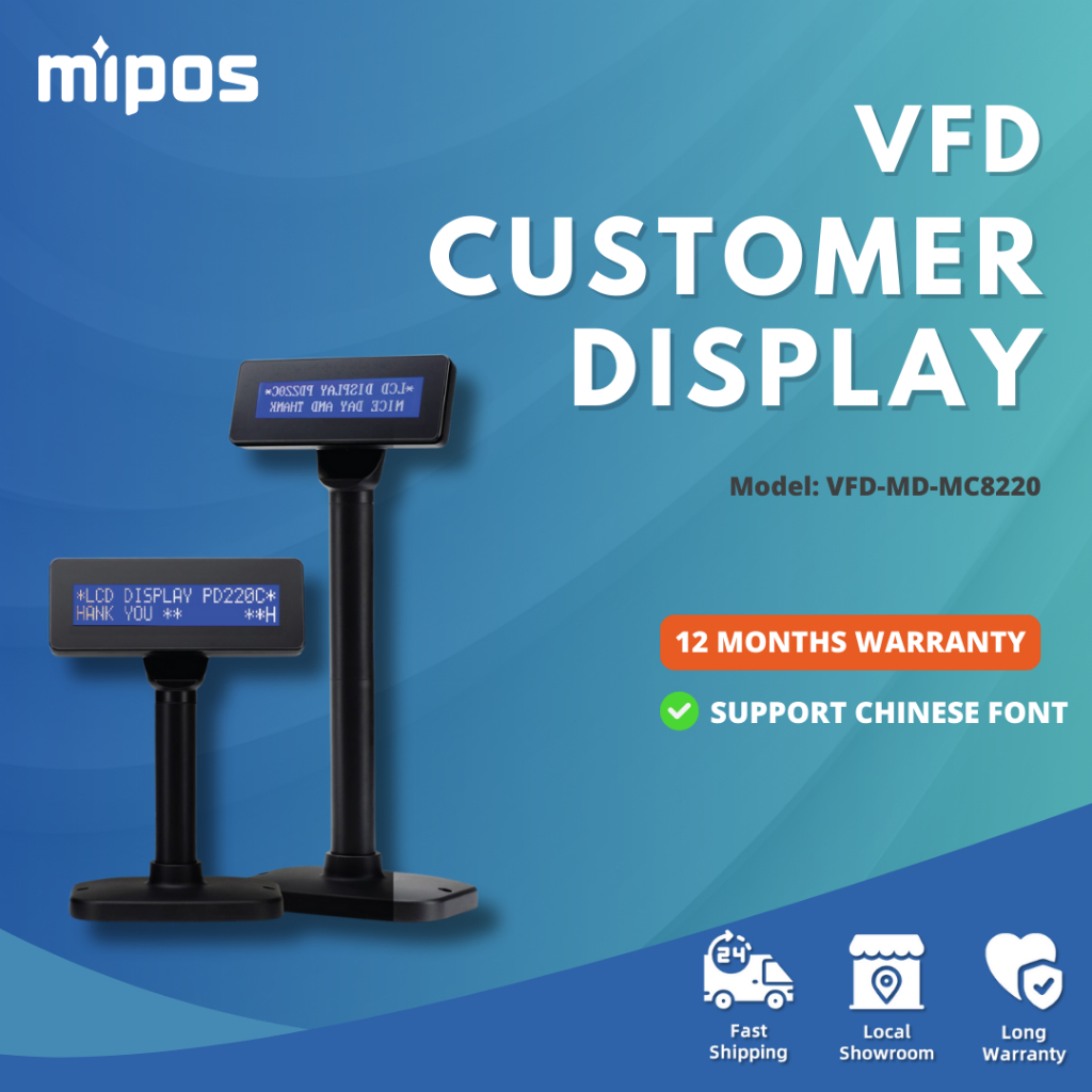 Customer Display MC8220 Monitor Display/ Pole Display POS VFD Display ...