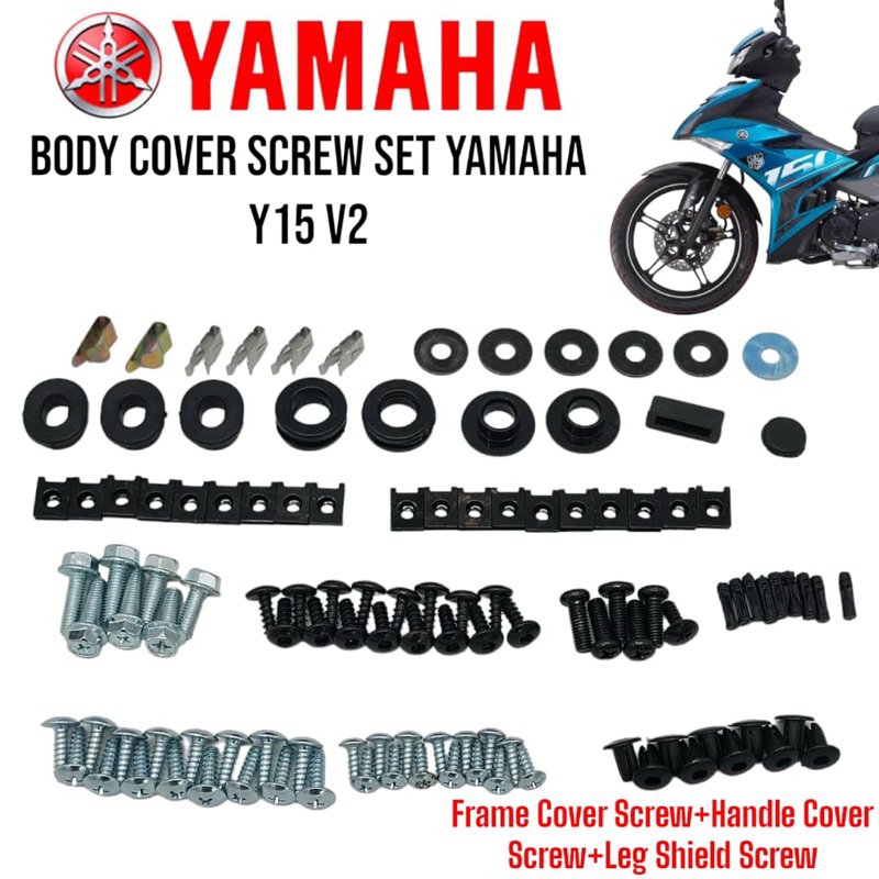 Screw cover set skru body (2PV) YAMAHA Y15 v2 Y15zr v2 | Shopee Malaysia