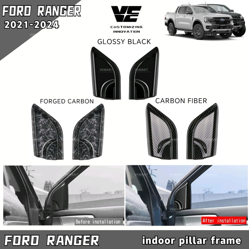 Ford Ranger raptor t8 t9 2021-2024 car forged carbon fiber indoor ...
