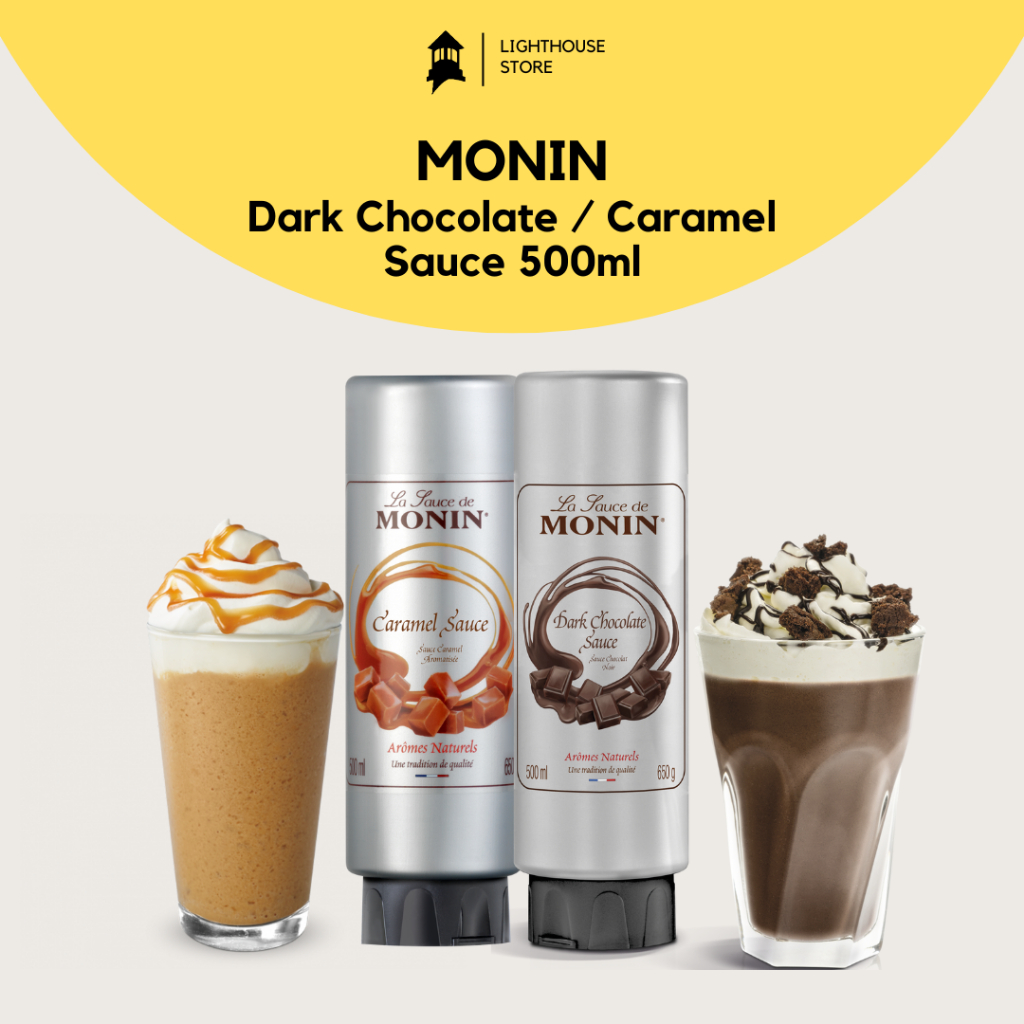 [ MONIN Mini Sauce ] Dark Chocolate / Caramel Mini 500ml. | Shopee Malaysia