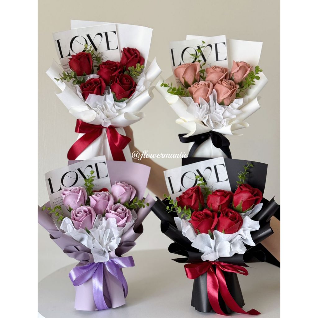 ReadyStock Soap Roses Flower Bouquet Bunga Sabun Birthday Surprise ...