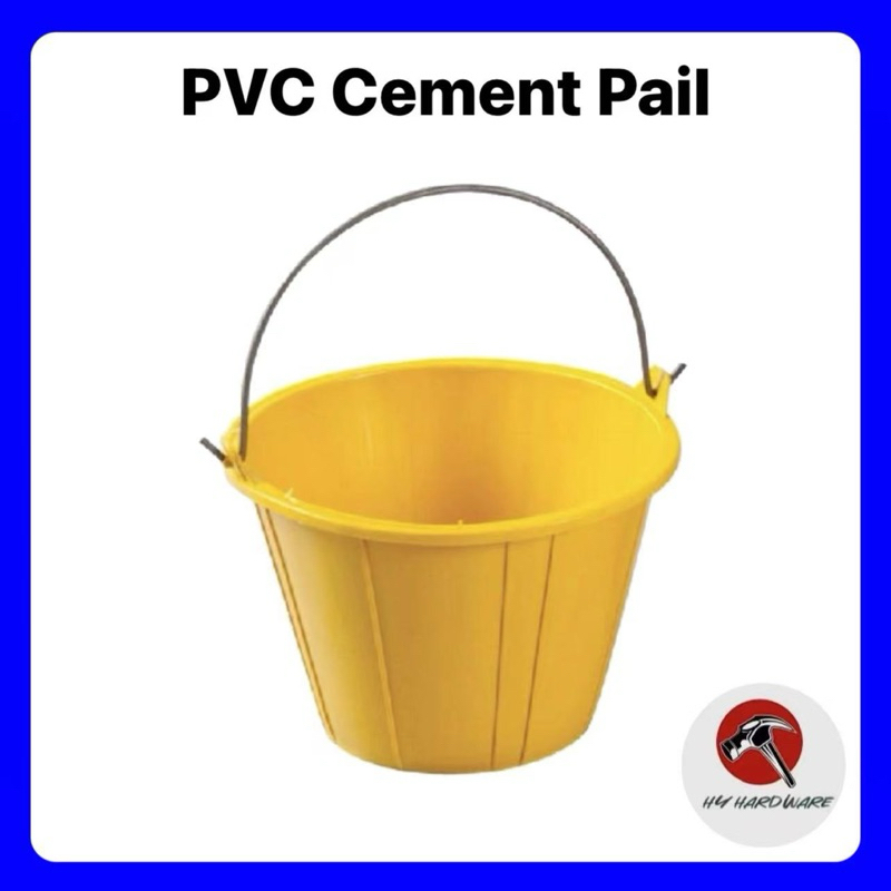 POWER PVC CEMENT PAIL YELLOW / BALDI CIMENT KUNING / HIGH QUALITY / 黄灰桶 ...