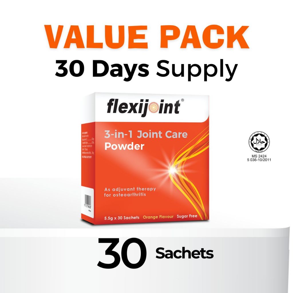 Flexijoint 3-in-1 Joint Care Powder 30'S -High Strength Glucosamine ...