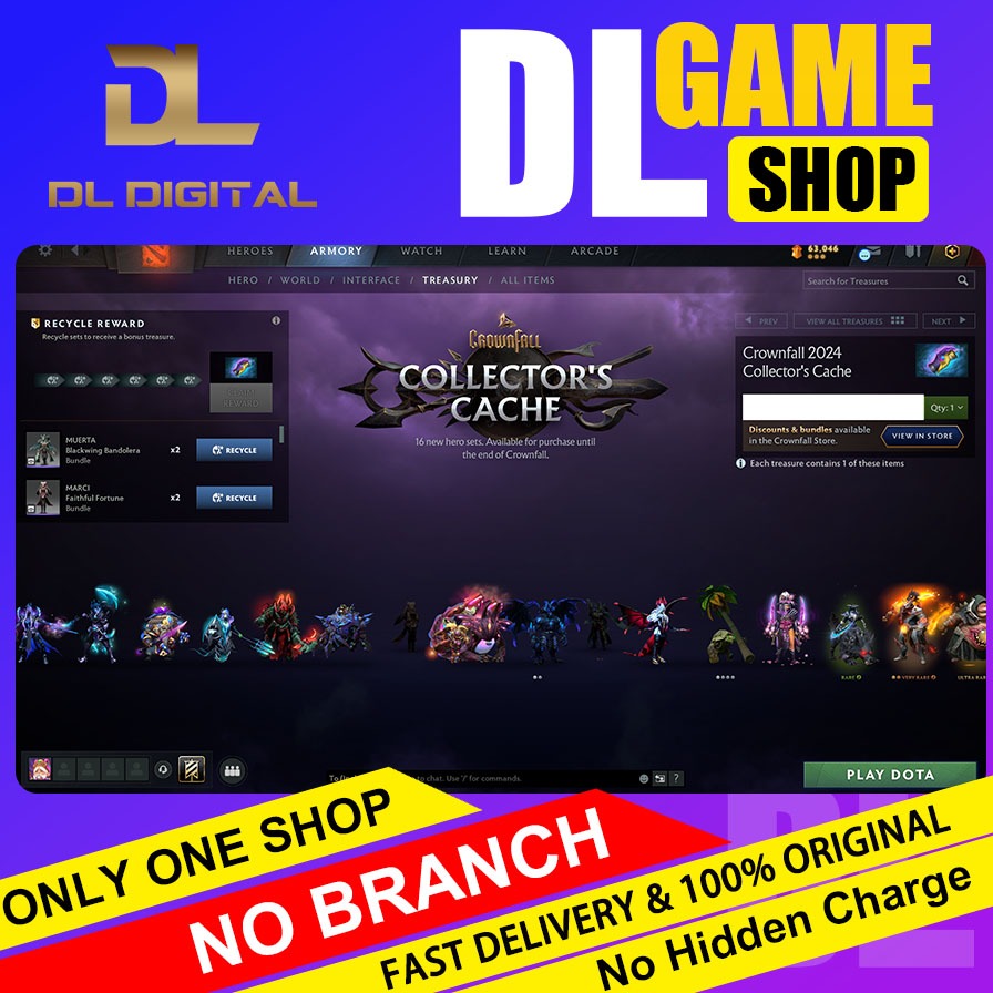 [ Dota 2] 🔥 Crownfall 2024 collectors Cache Combo Full Set🔥Luna Jugge ...