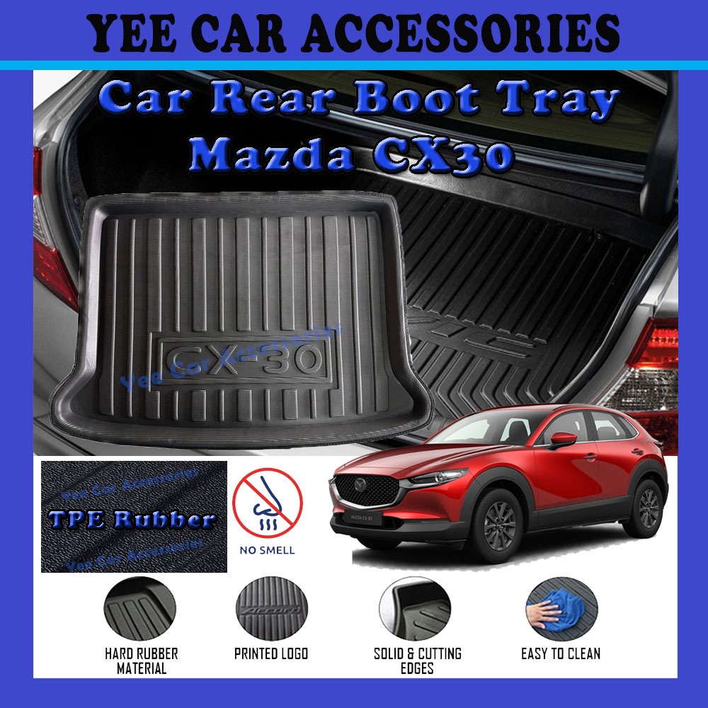 MAZDA CX30 Custom Fit Car Boot Tray Luggage Cargo Trunk Tray Dulang But ...