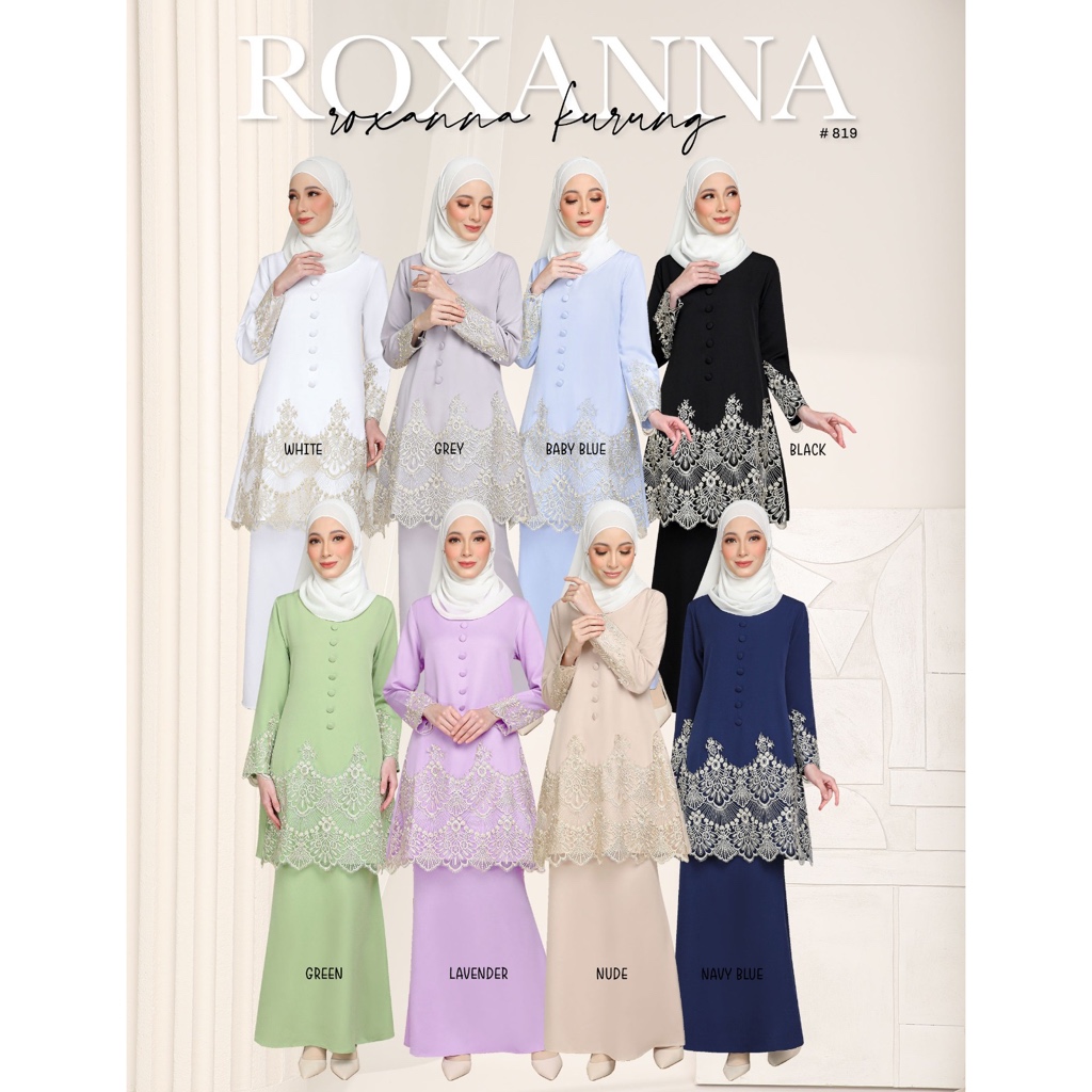 CHIC CHOC | ROXANNA KURUNG MODERN 819 | BAJU RAYA BAJU BRIDESMAID READY ...