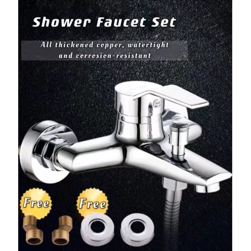 Refined Copper Bath Luxury Shower Bath Tap Hot And Cold Water Tap Water ...