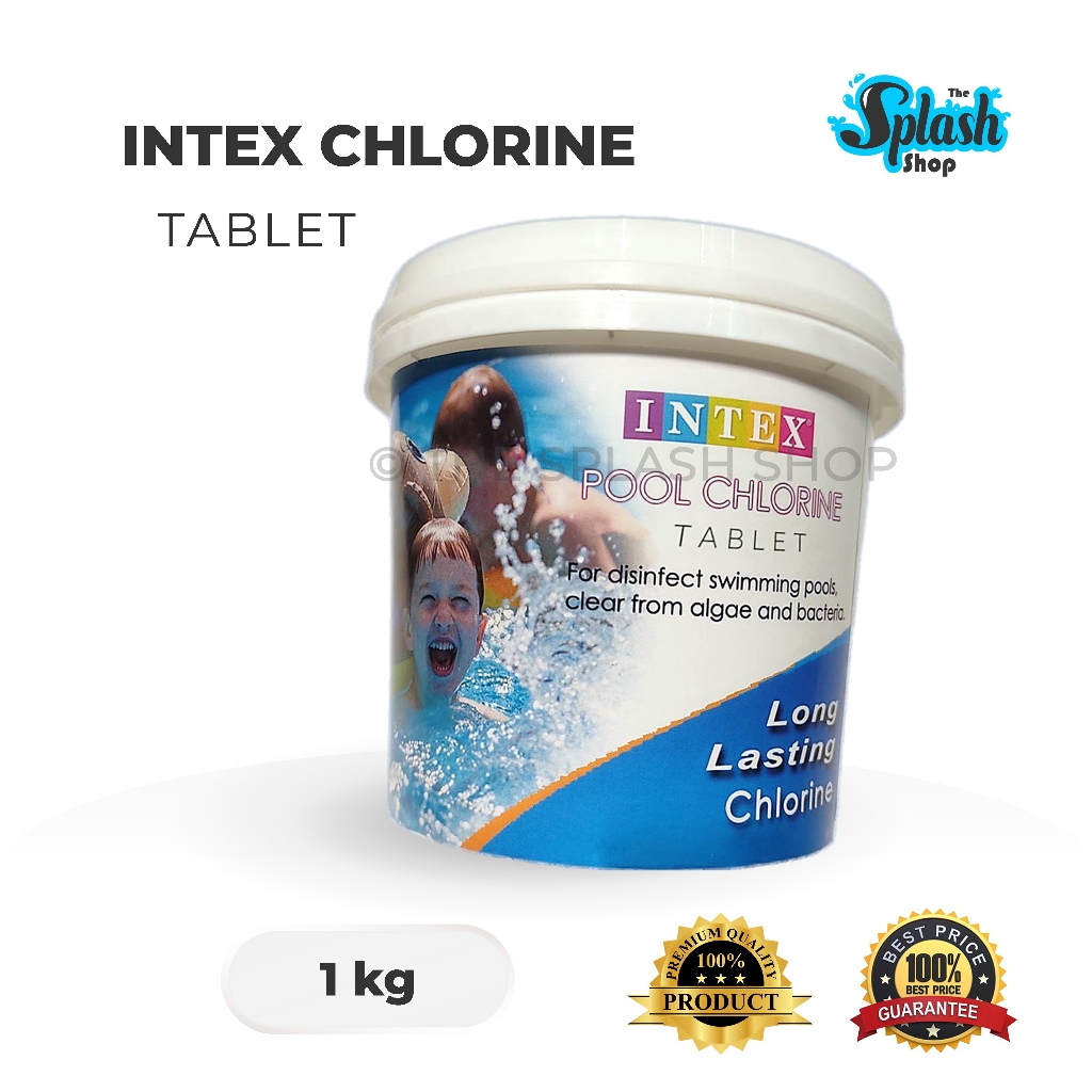 𝐒𝐏𝐋𝐀𝐒𝐇 - INTEX Chlorine Tablet 1kg for Intex Pool [READY STOCK ...