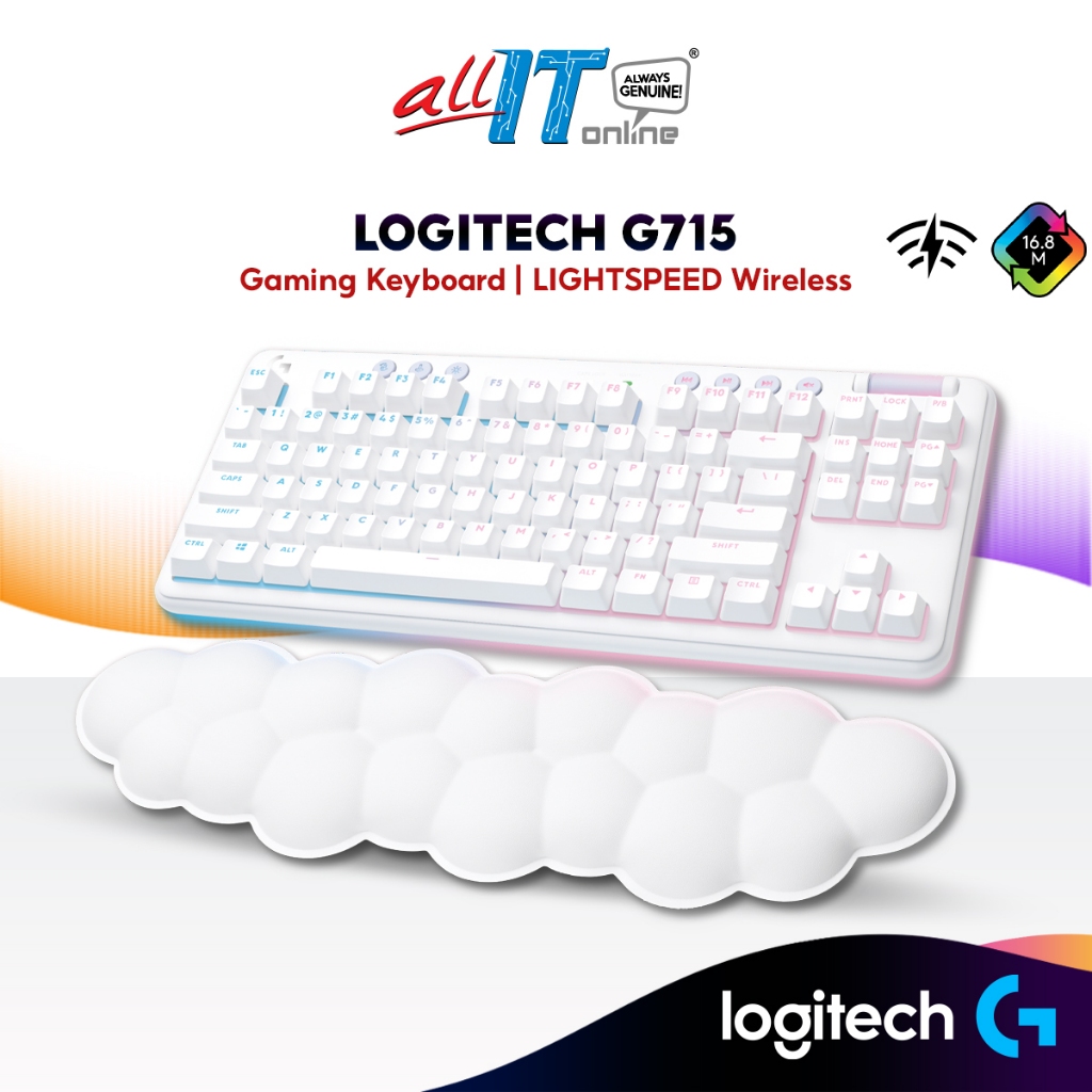 Logitech G715 TKL Wireless Mechanical Gaming Keyboard with LightSync ...