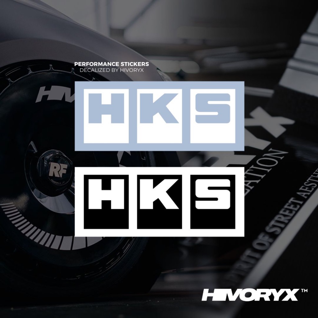「HKS」PERFORMANCE MODIFICATION SERIES CAR DECAL AUTOMOTIVE DIE-CUT VINYL ...