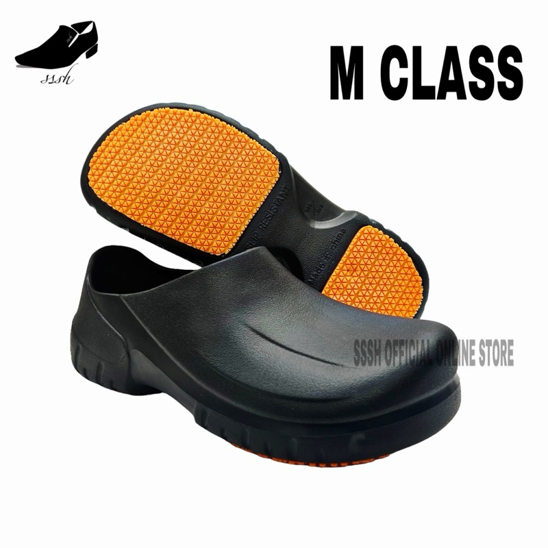 Original M Class Men's Chef Kitchen Working Slippers Garden Shoes Mules ...