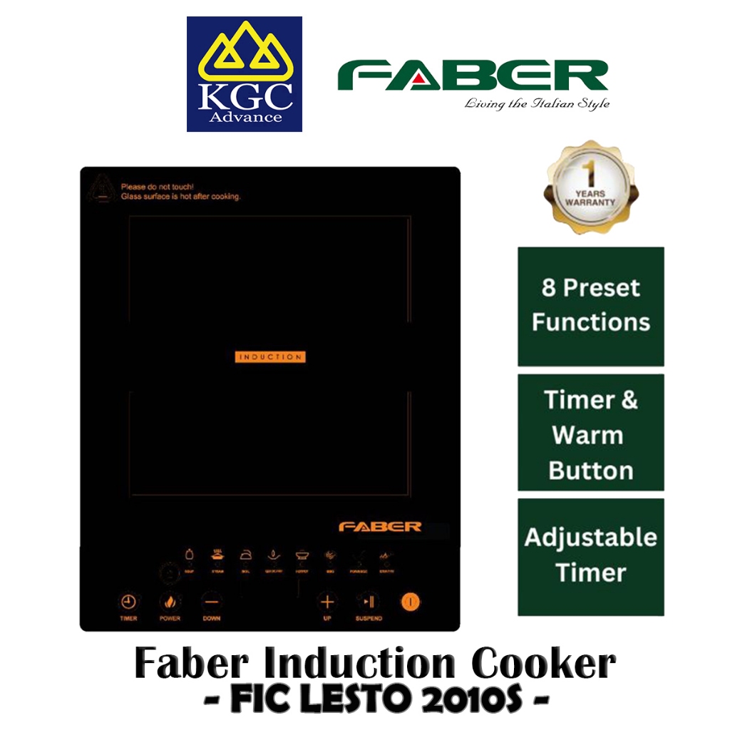 FABER Induction Electric Cooker FIC LESTO 2010S | Shopee Malaysia