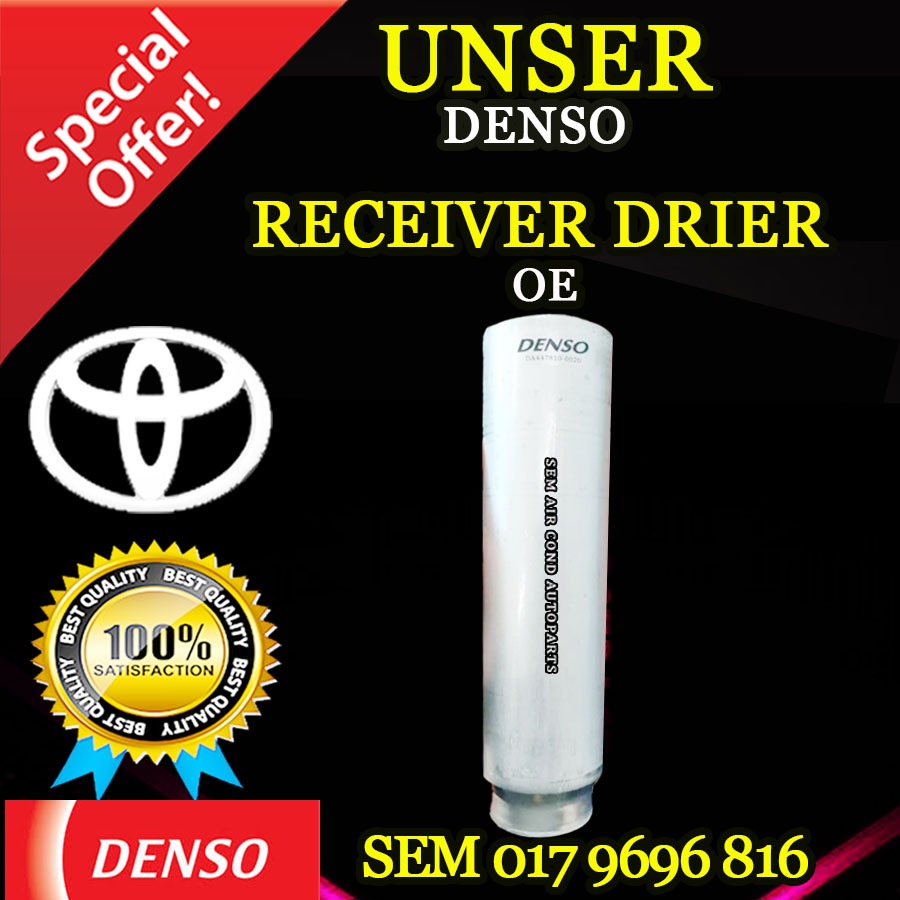 TOYOTA UNSER OE DENSO RECEIVER DRIER (CAR AIRCOND SYSTEM) FILTER DRYER ...