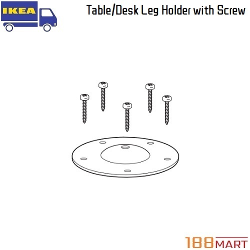 [𝓞𝓻𝓲𝓰𝓲𝓷𝓪𝓵] IKEA ADILS/OLOV Table/Desk Leg Holder with Screw | Shopee ...