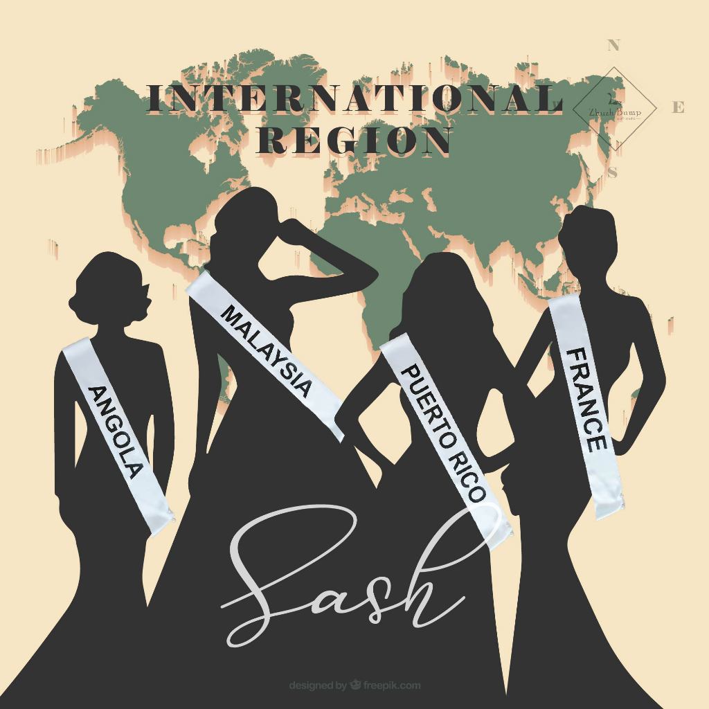 Sash Beauty Pageant International Region Country | Shopee Malaysia