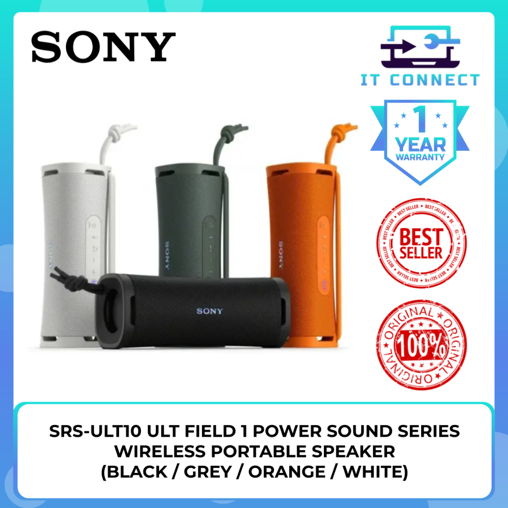 Sony SRS-ULT10 ULT Field 1 Wireless Portable Speaker Waterproof IP6X ...
