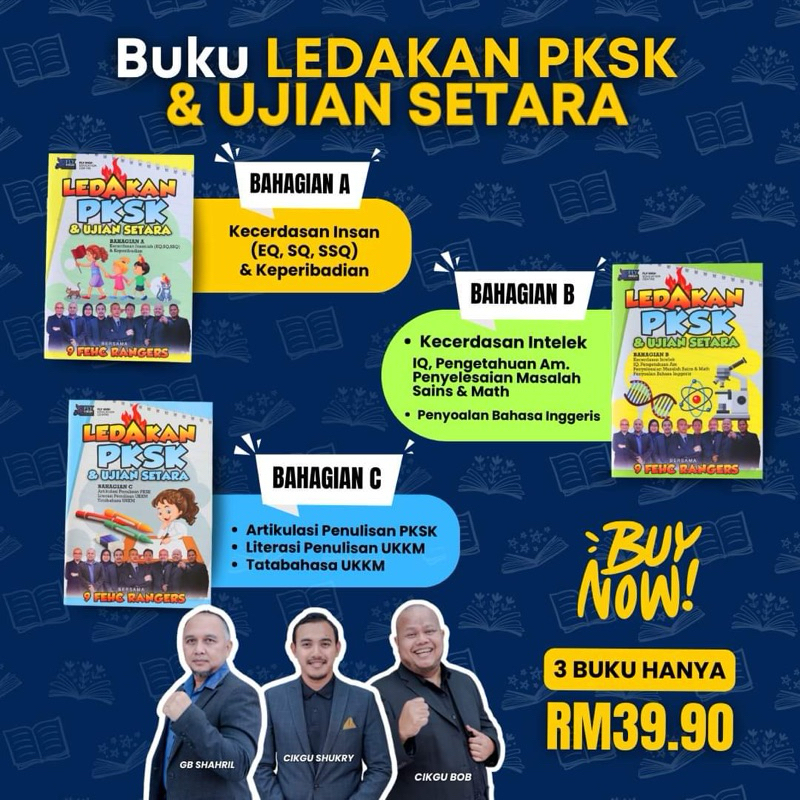 BUKU LEDAKAN UJIAN SETARA UKKM & PKSK FORM 1 | Shopee Malaysia