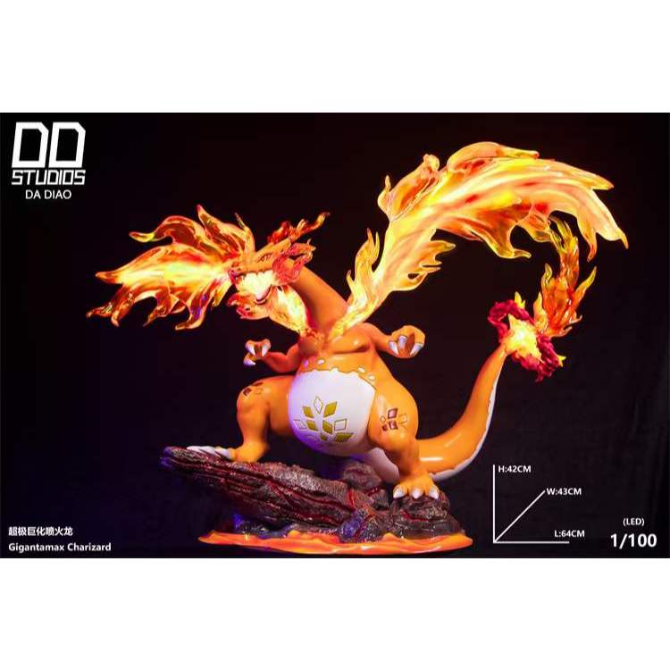 DD Studio - Gigantamax Charizard Pokémon Resin Statue GK Anime Figure ...