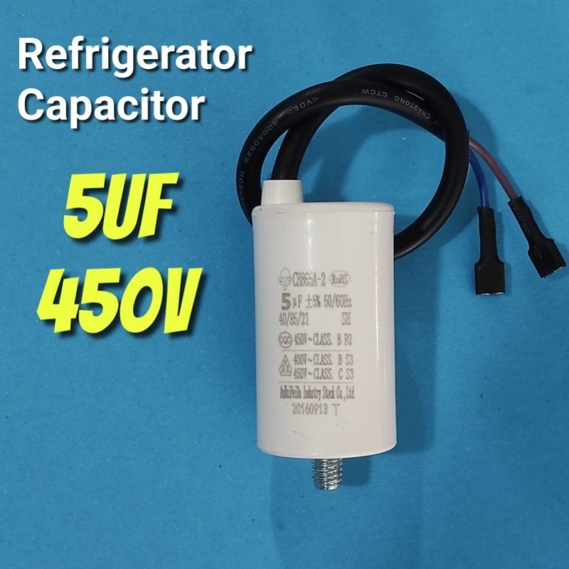 5uf 450v Refrigerator Capacitor kapasitor peti Ais fridge capacitor ...