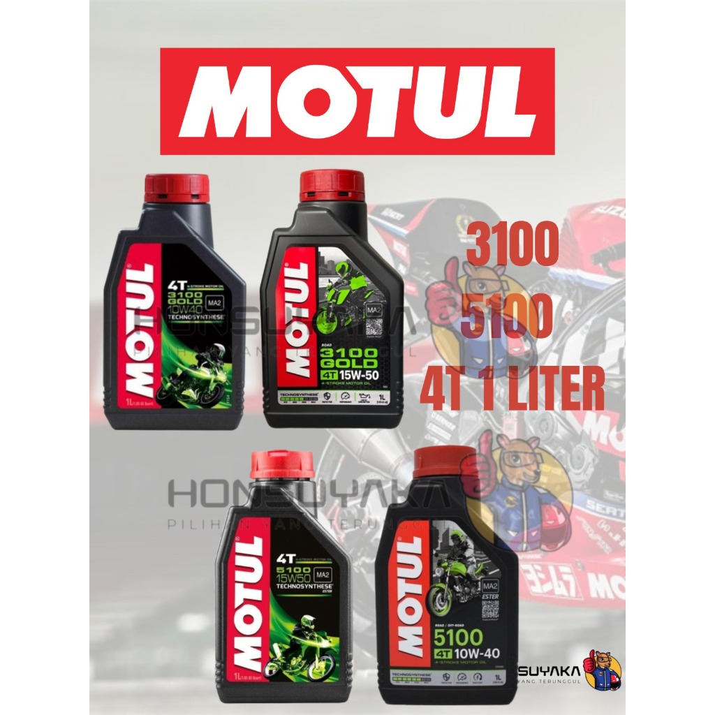 MOTUL 4T 3100/5100 10W40 & 15W50 1 LITER READY STOCK | Shopee Malaysia