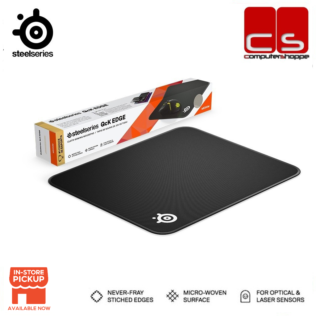 SteelSeries QCK EDGE Cloth Gaming Mouse Pad - Medium (PN63822) | Shopee Malaysia