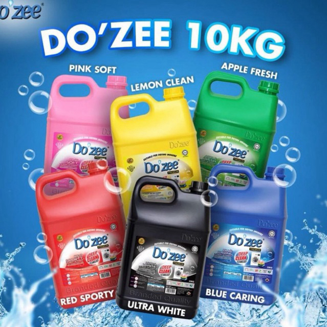 DOZEE 10KG Laundry Detergent Do zee Detergent Dozee Sabun Dozee Laundry ...