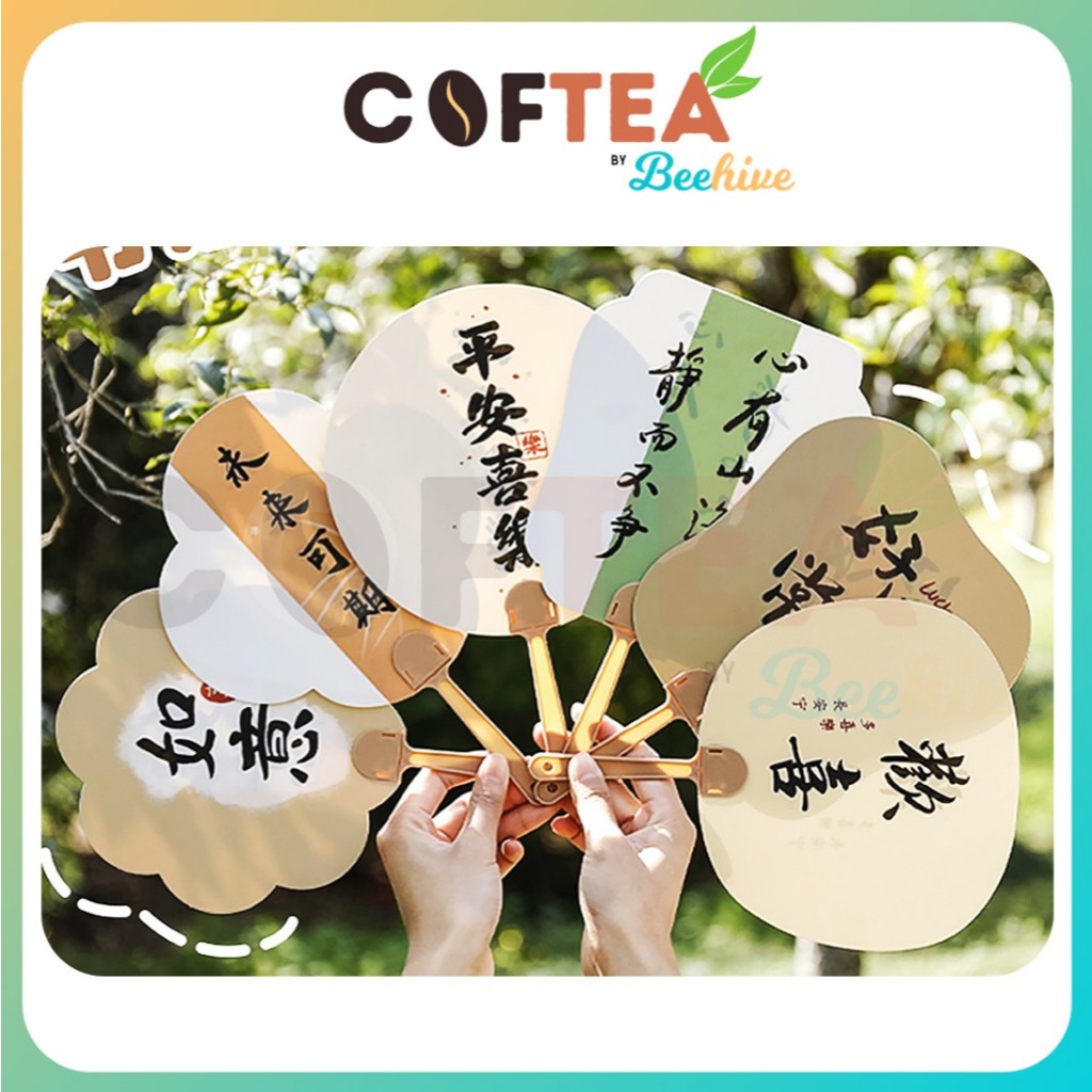 Traditional Chinese Calligraphy Prosperity Small Hand Fan [1pc ...