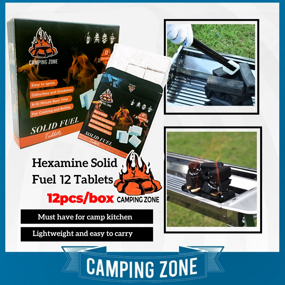 Hexamine Solid Fuel 12 Tablets Lilin Askar Fire Starter Stove Camping ...