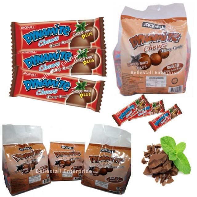 Dynamite Chews Chocolate Chewy Candy With Mint [150pcs] | Shopee Malaysia