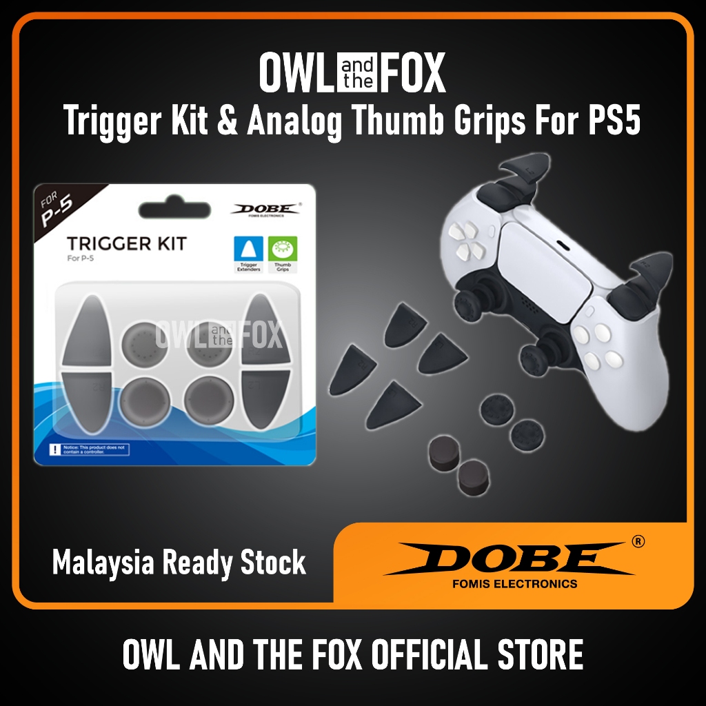DOBE Thumb Grips Cover Joystick Cap Cover Button Trigger Extenders Compatible TP5-0513 TY-0817 ...