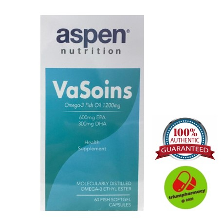 Aspen VaSoins Omega-3 Fish Oil 1200mg 60's | Shopee Malaysia