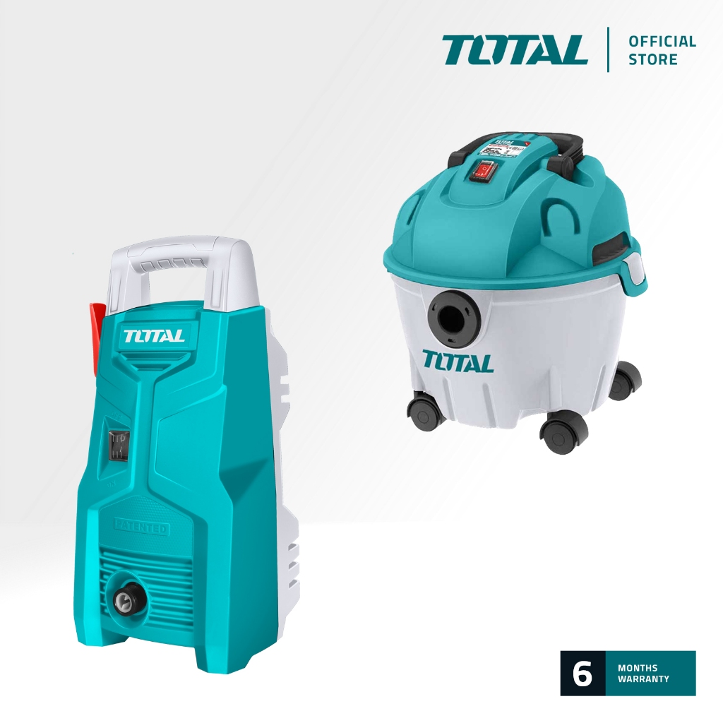 Total Combo Set with Wet & Dry Vacuum Cleaner (Max vacuity >15 kPa ...