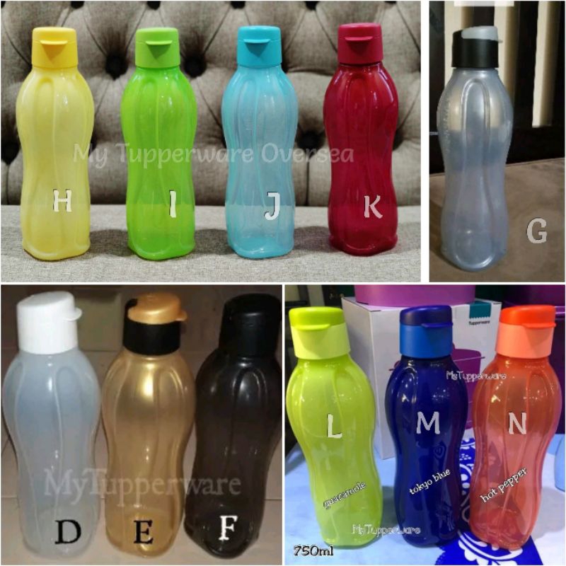 Tupperware Eco Bottle botol 750ml Flip top | Shopee Malaysia